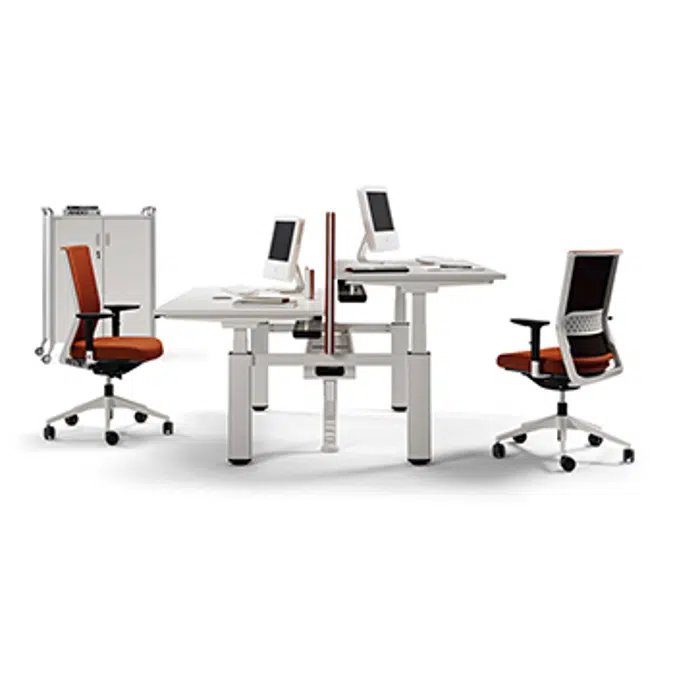 BIM objects - Free download! Mobility - Desks with Electronic Elevation ...