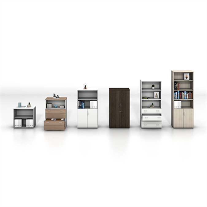 BIM objects - Free download! Storage Units Width 80cm | BIMobject