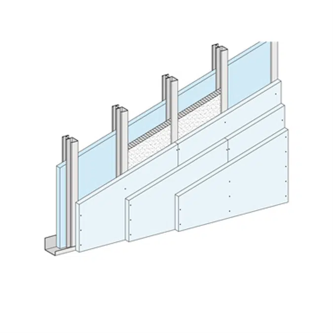 BIM objects - Free download! W633b.es Shaftwall System - triple layer ...