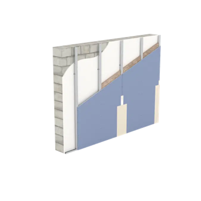 BIM objects - Free download! W623.es Shaft wall with CD 60/27, directly ...