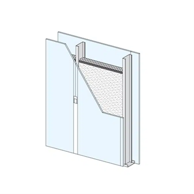 BIM objects - Free download! OVERSIZE Single metal stud partition ...