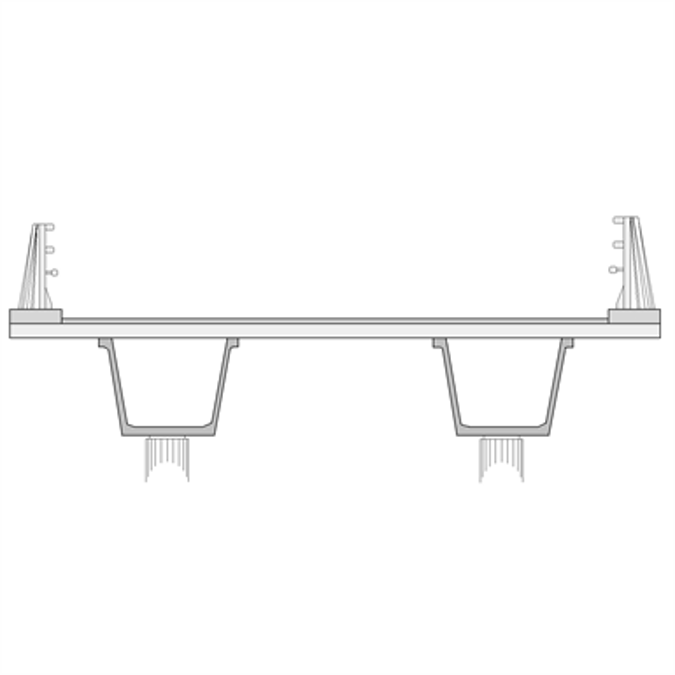 Objetos BIM - ¡Descarga gratis! Viga artesa de puente | BIMobject