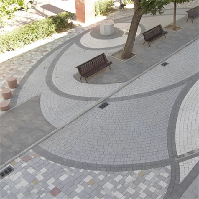 BIM objects - Free download! Concrete paving blocks | BIMobject