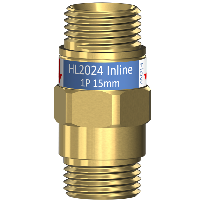 BIM objects - Free download! HL2024 Control Flow 1P Inline 15mm | BIMobject