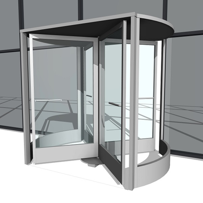 BIM objects - Free download! Revolving Door, Crane 3000 Series Showcase ...