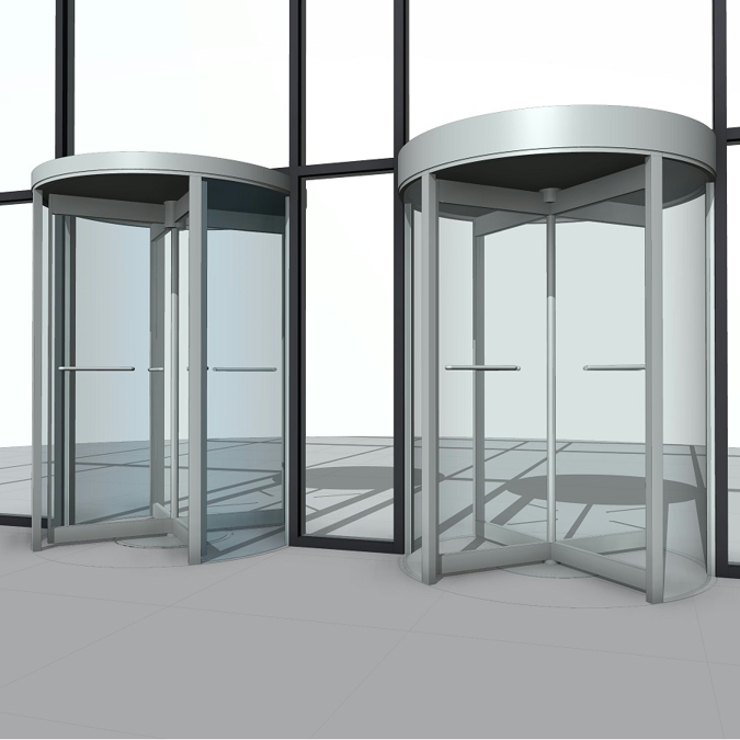 BIM-objekter – gratis download! Revolving Door, Crane Motion Assist 360 ...