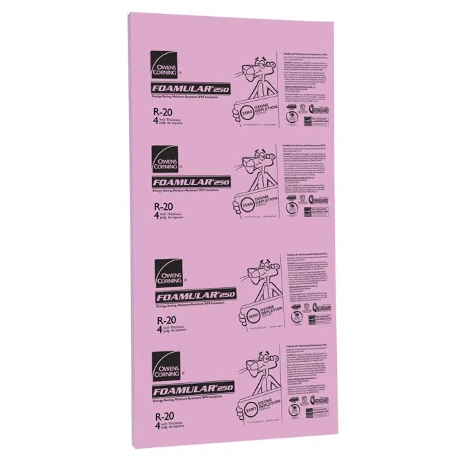 BIM objects - Free download! FOAMULAR® F-250-4x48x96-Square Edge ...