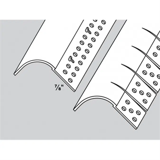BIM objects - Free download! 3/4" R. Bullnose Kerfed Bead & Archway | BIMobject
