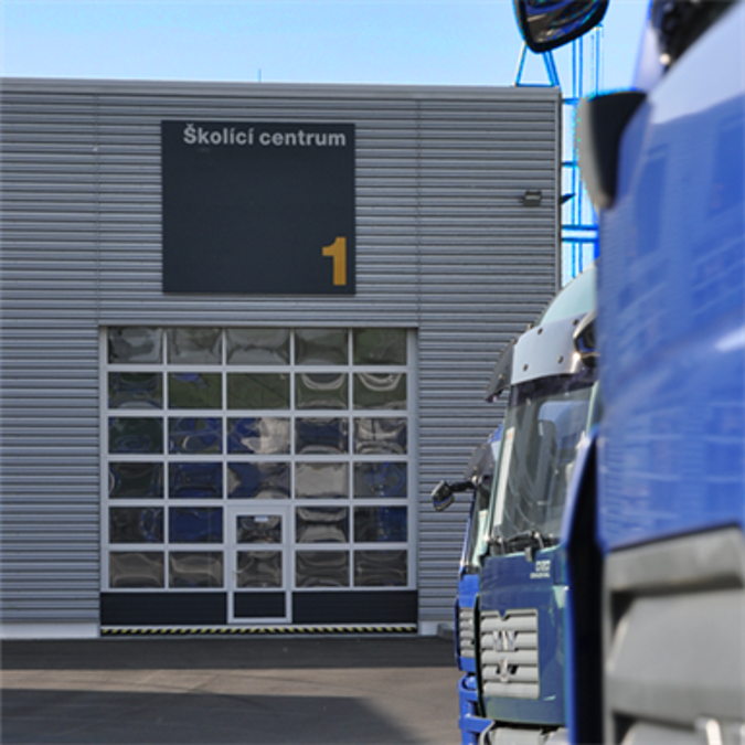 BIM objects - Free download! Sectional overhead door 601 - high lift ...