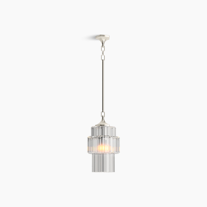 BIM objects - Free download! Occasion™ 12" three-light pendant | BIMobject
