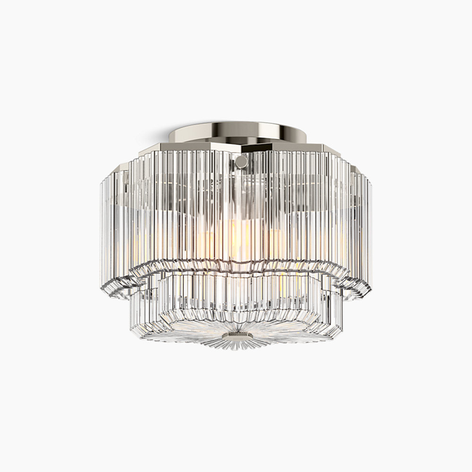 BIM objects - Free download! Occasion™ Three-light flush-mount | BIMobject