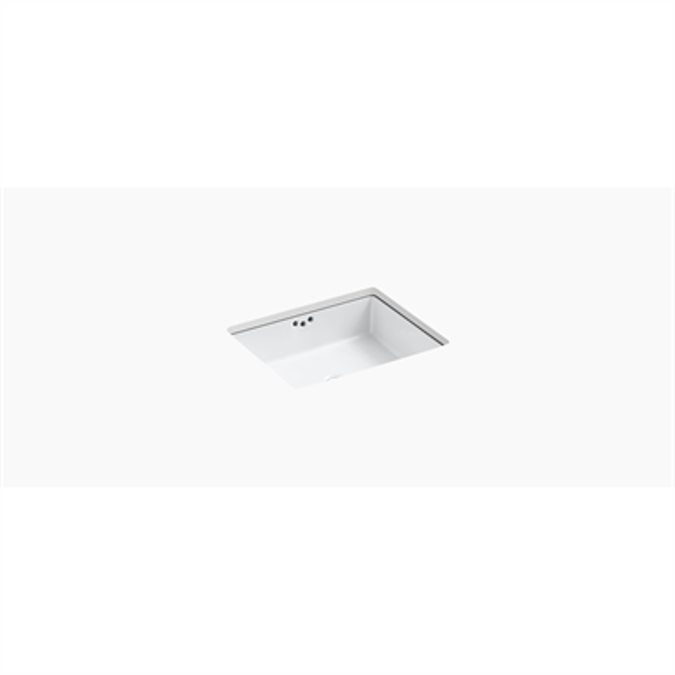 BIM objects - Free download! K-2330 Kathryn® 19-3/4" x 15-5/8" x 6-1/4" Undermount bathroom sink ...