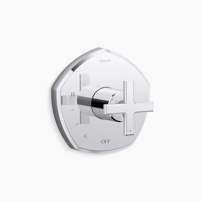 BIM objects - Free download! Occasion® Rite-Temp® valve trim with cross ...