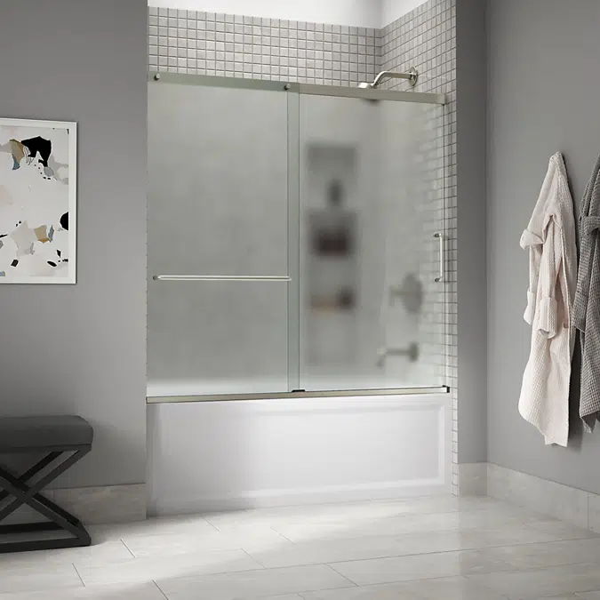 Objetos BIM - ¡Descarga gratis! Elate™ Sliding bath door, 56-3/4" H x ...