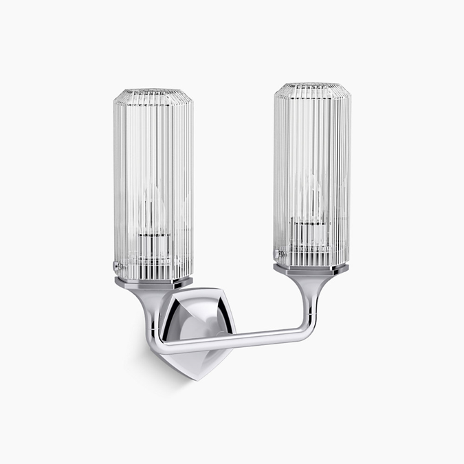 BIM objects - Free download! Occasion™ 14" two-light sconce | BIMobject