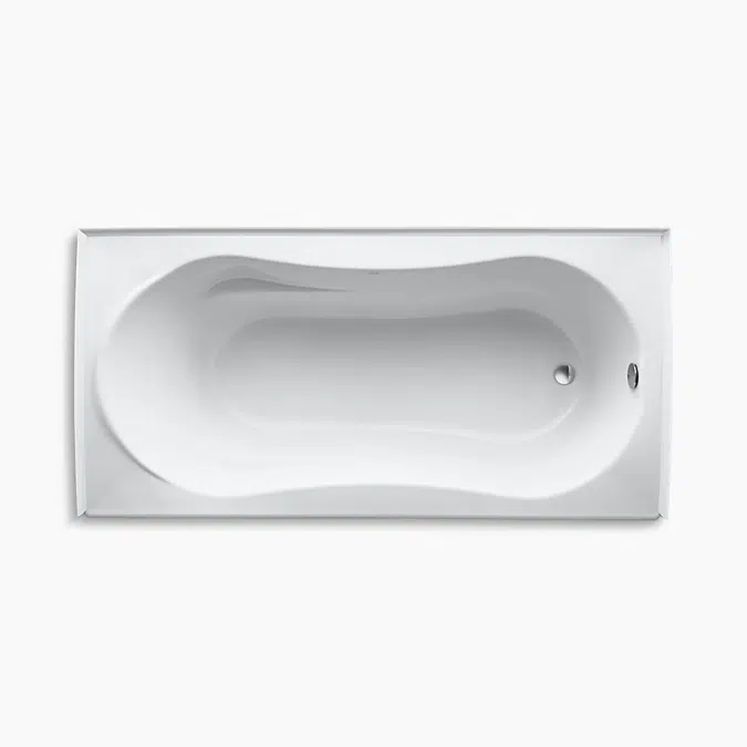 BIM objects - Free download! 7236 72" x 36" alcove bath with integral ...