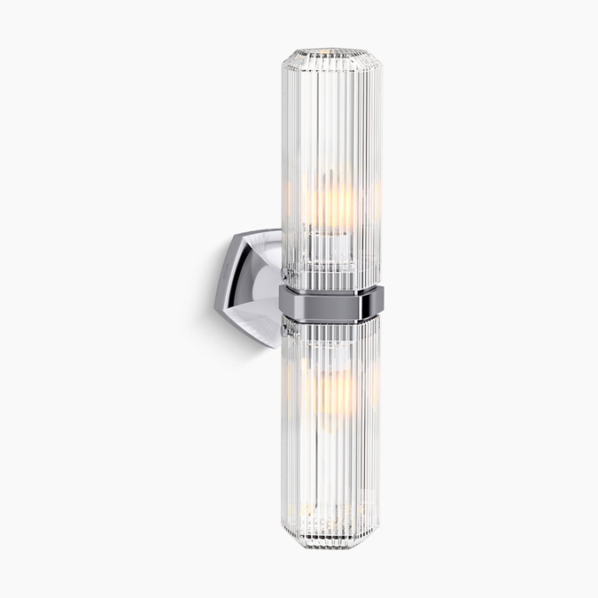 BIM objects - Free download! Occasion™ 21" two-light sconce | BIMobject