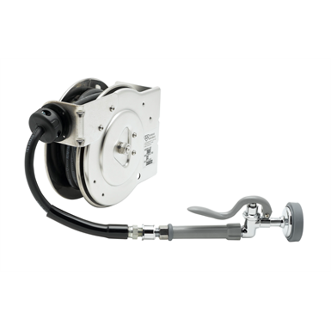 BIM objects - Free download! B-7102-01M Hose Reel, Open, Stainless ...