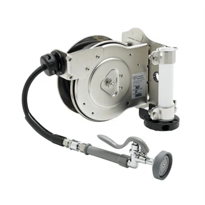 BIM objects - Free download! B-7102-01M-STB Hose Reel, Open, Stainless ...