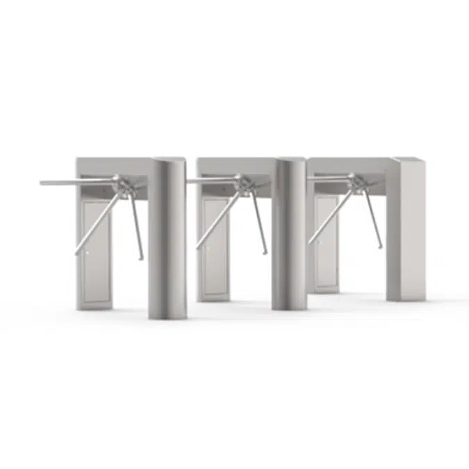 BIM objects - Free download! EDM Waist High Turnstiles | BIMobject