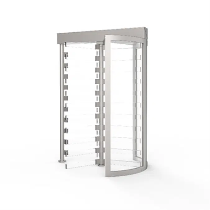 BIM objects - Free download! CPST Full Height Security Turnstile (Clear ...