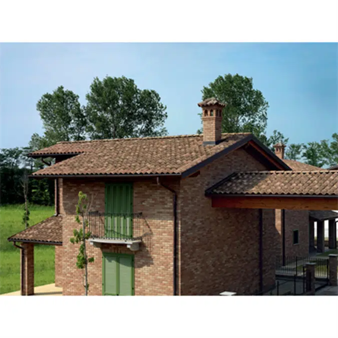 Objetos BIM - ¡Descarga gratis! Roof system for clay tile Coppo Domus ...
