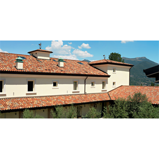 BIM objects - Free download! Roof system for clay tile Coppo Domus ...