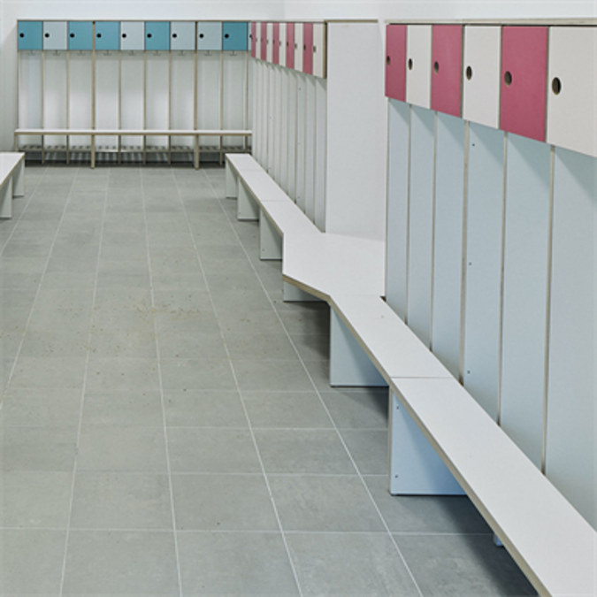 BIM objects - Free download! Preschool locker with bench | BIMobject