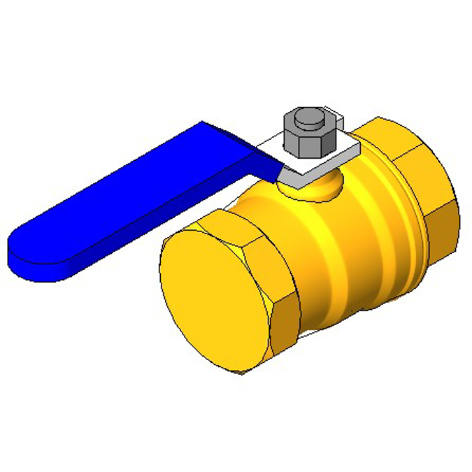 BIM objects - Free download! BIMobject TH x Thai Obayashi_Ball Valve ...