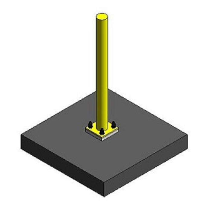 Objetos BIM - ¡Descarga gratis! BIMobject TH x Thai Obayashi_GuardPole ...