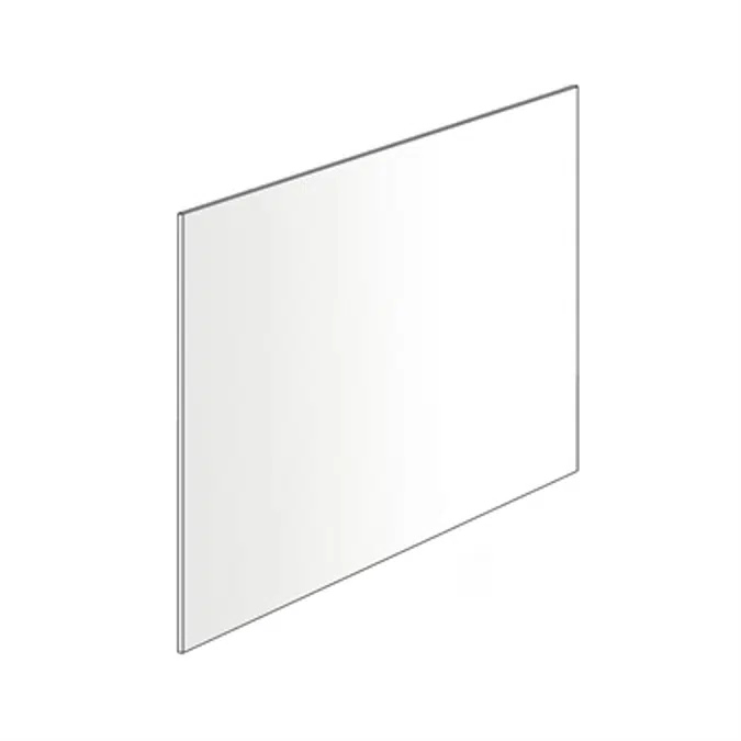 BIM objects - Free download! Nylon Care Mirror 600x1000 | BIMobject