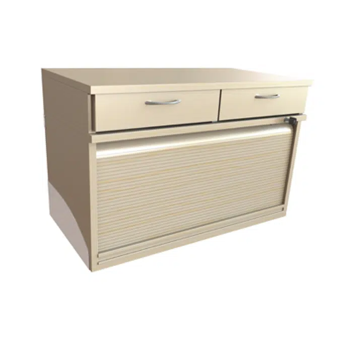 BIM objects - Free download! Roller shutter and drawer unit for ...