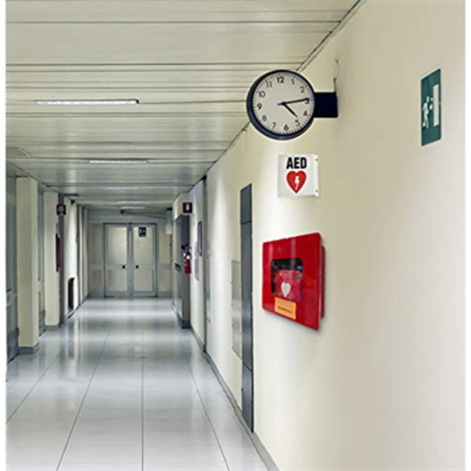BIM objects - Free download! AdirMed AED Sign Wall Mount | BIMobject