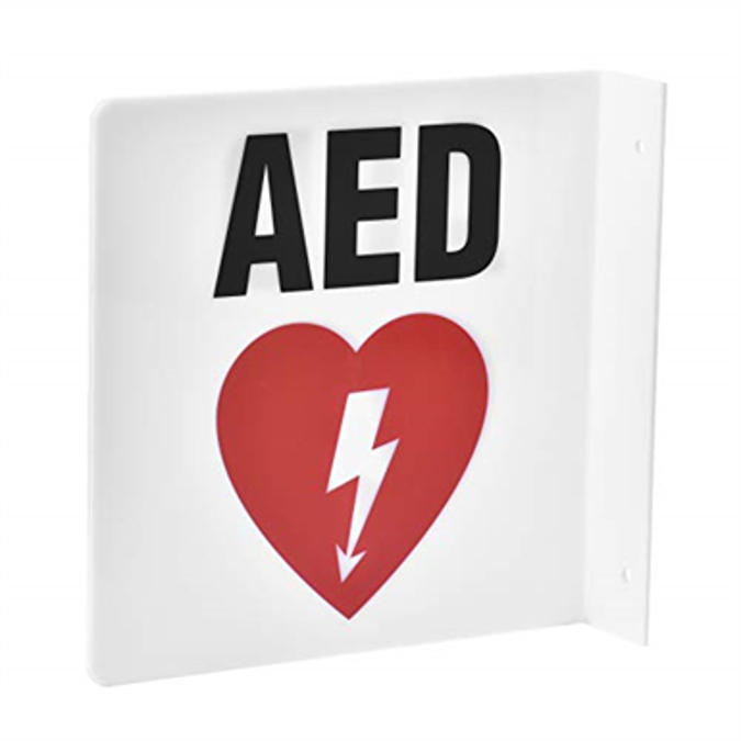 BIM objects - Free download! AdirMed AED Sign Wall Mount | BIMobject