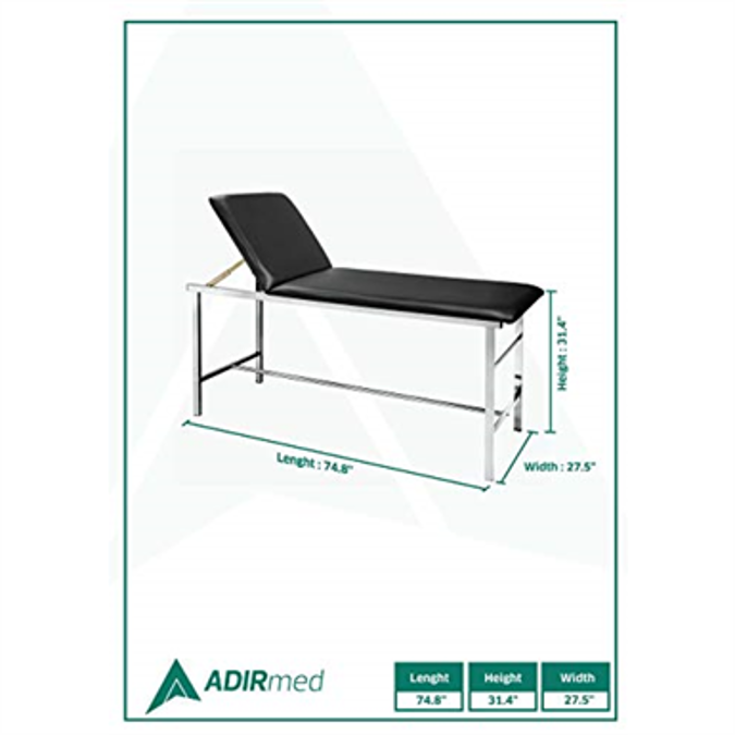 BIM objects - Free download! AdirMed Adjustable Medical Exam Table ...
