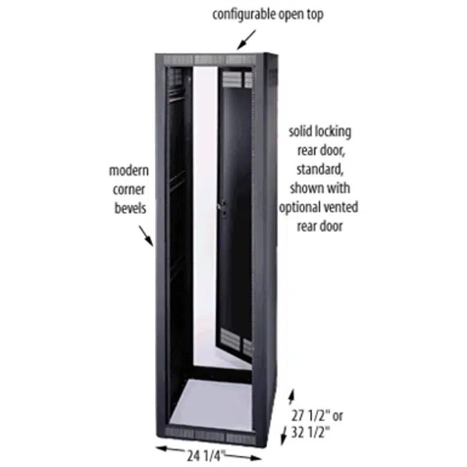 BIM objects - Free download! WRK-SA 19" Stand-Alone Enclosures, Rack for Superior Convection ...
