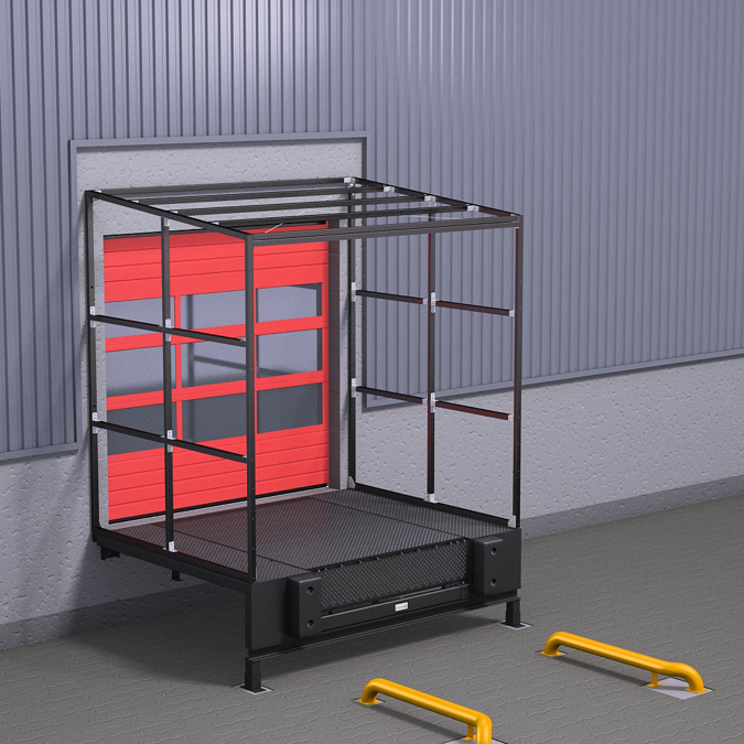 BIM objects - Free download! Telescopic lip loading platform | BIMobject