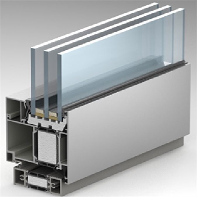 BIM objects - Free download! Alutech ALT.W72 Doors, Inward opening ...