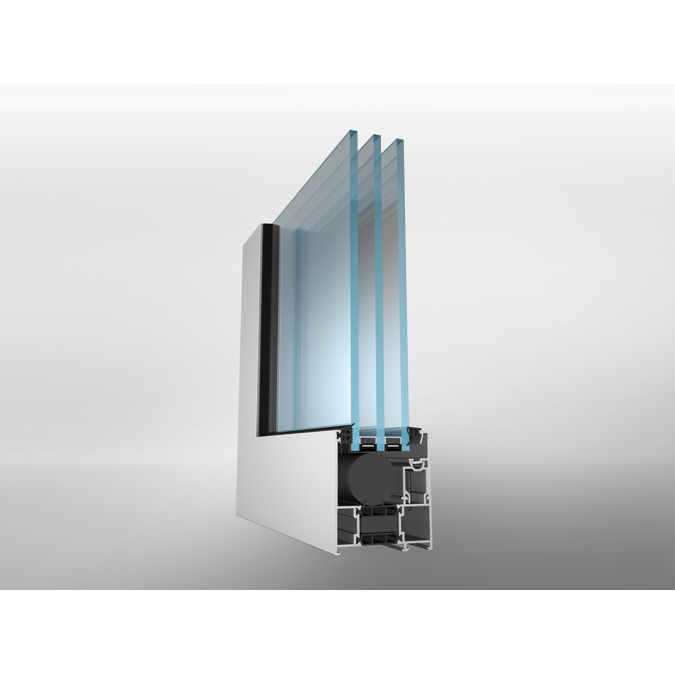 BIM objects - Free download! Alutech ALT.W72 Windows Hidden Sash ...