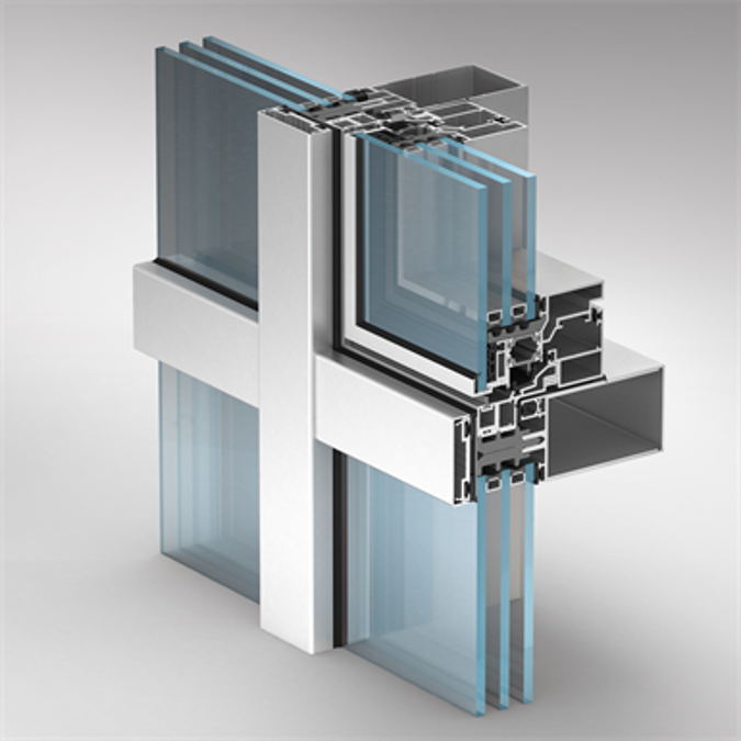 BIM objects - Free download! Alutech ALT.F50 Integrated windows | BIMobject