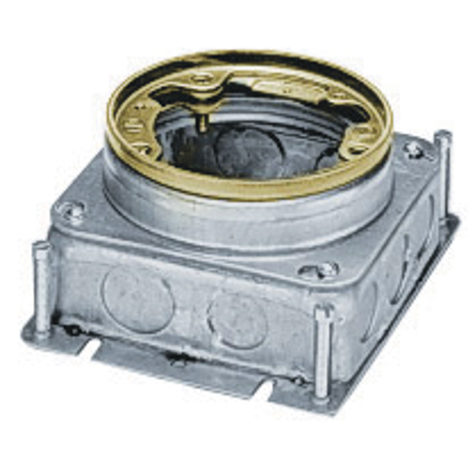 BIM objects - Free download! Round Floor Box, Single-Service Metal ...
