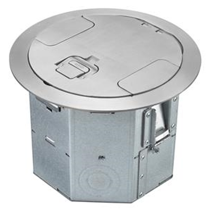 BIM objects - Free download! 4 Gang Round Raised Access Floor Box ...