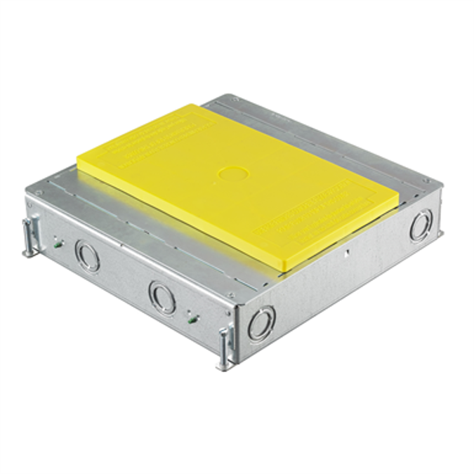 BIM objects - Free download! 4 Gang Concrete Floor Box - Shallow ...