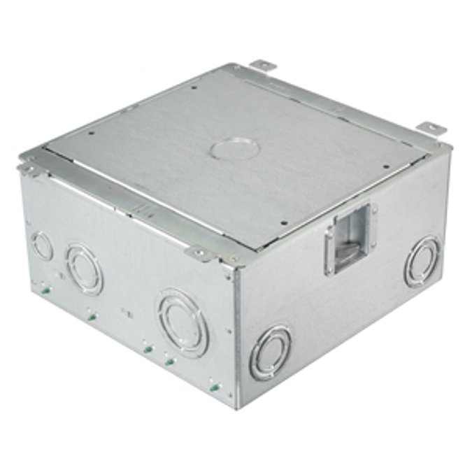 BIM objects - Free download! 10 Gang Raised Access Floor Box | BIMobject