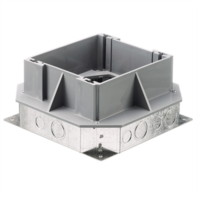 BIM objects - Free download! Recessed Floor Box, 6-Gang, Stamped Steel ...