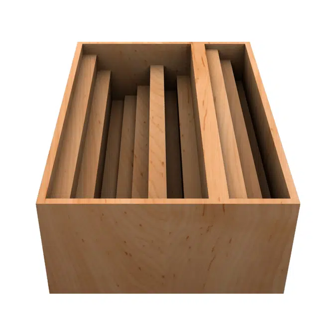 BIM objects - Free download! Optistep™ W Acoustic Sound Diffuser ...