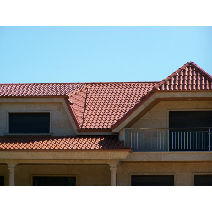 BIM objects - Free download! TB-12 Crystal Red Roof Tile | BIMobject