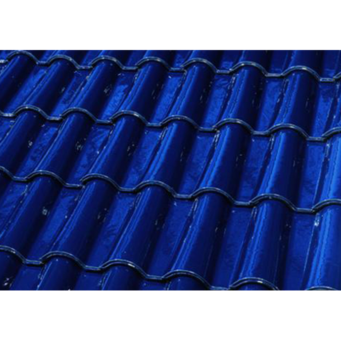 BIM objects - Free download! TB-12 Glazed Cobalt Blue Roof Tile | BIMobject