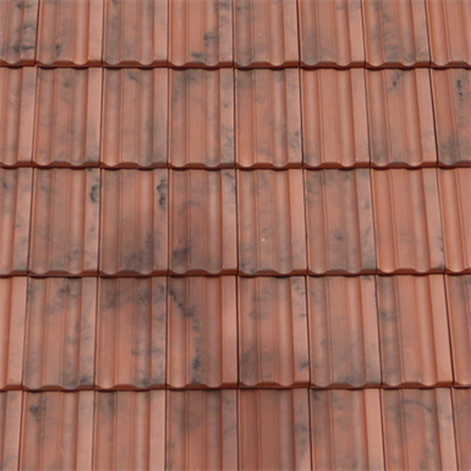 BIM objects - Free download! TECHNICA-10 Moss Red Roof Tile | BIMobject