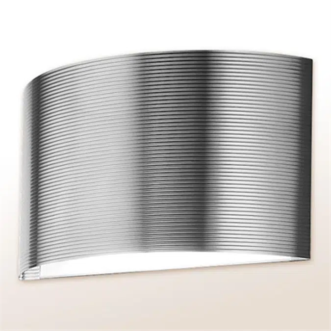BIM objects - Free download! Indoor Wall Sconce, 12", Horizontal Ribs, Wall Mount, CB3502 ...